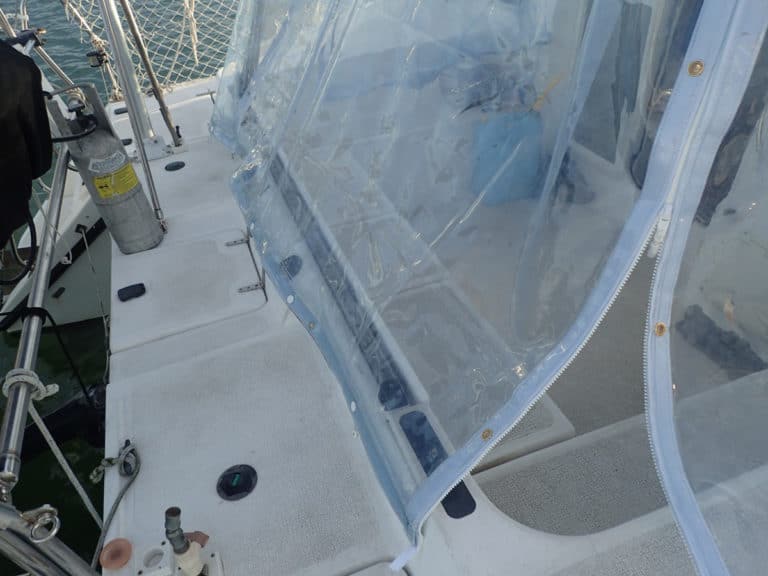 Inexpensive DIY Cockpit Enclosure - The Boat Galley