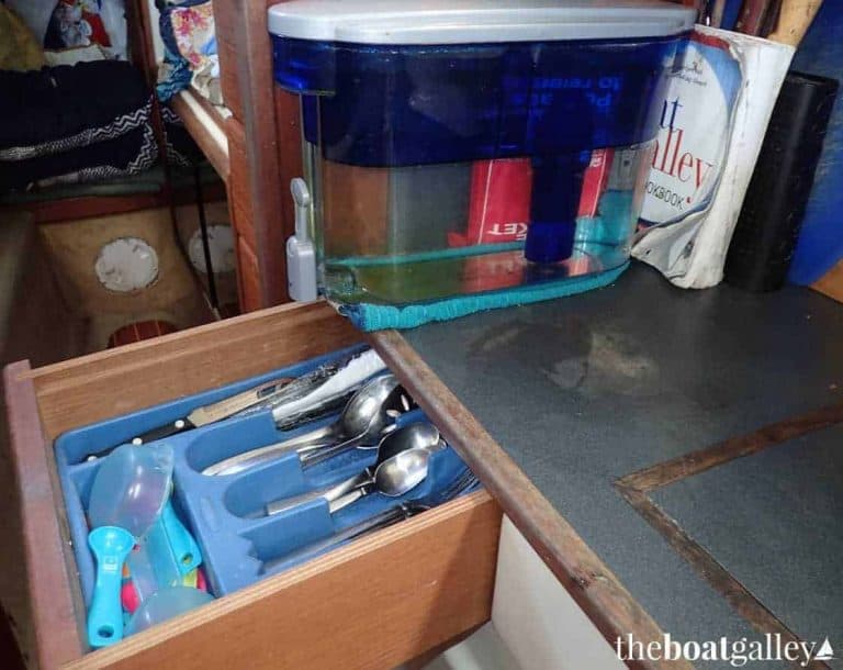 Real-Life Boat Galley Storage Ideas: A Photo Tour - The Boat Galley
